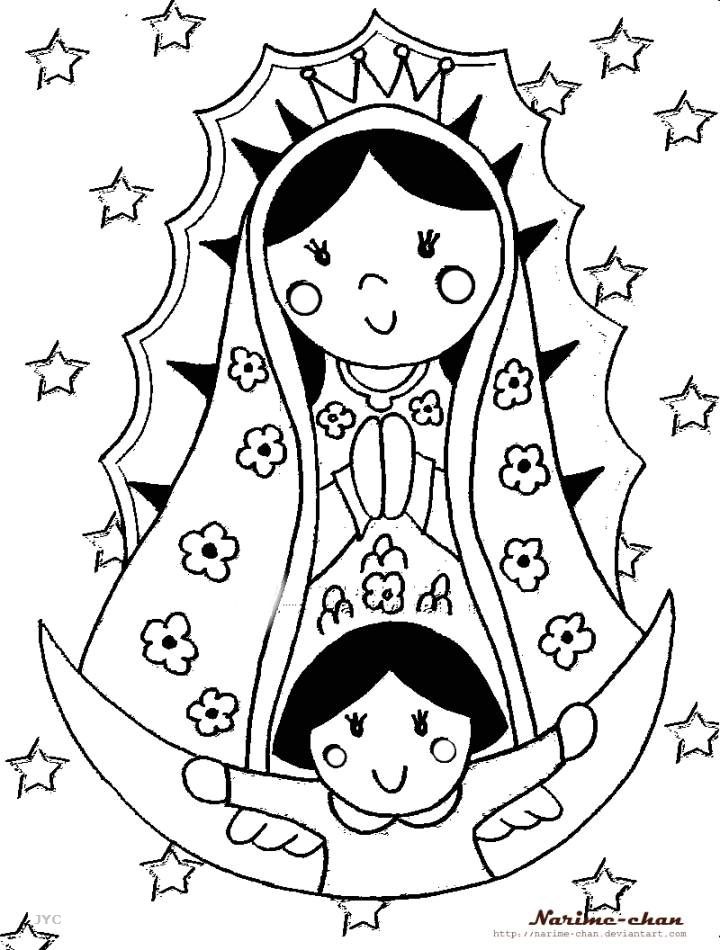 Me Gusta La Clase De Religión Virgencita De Guadalupe Para Colorear